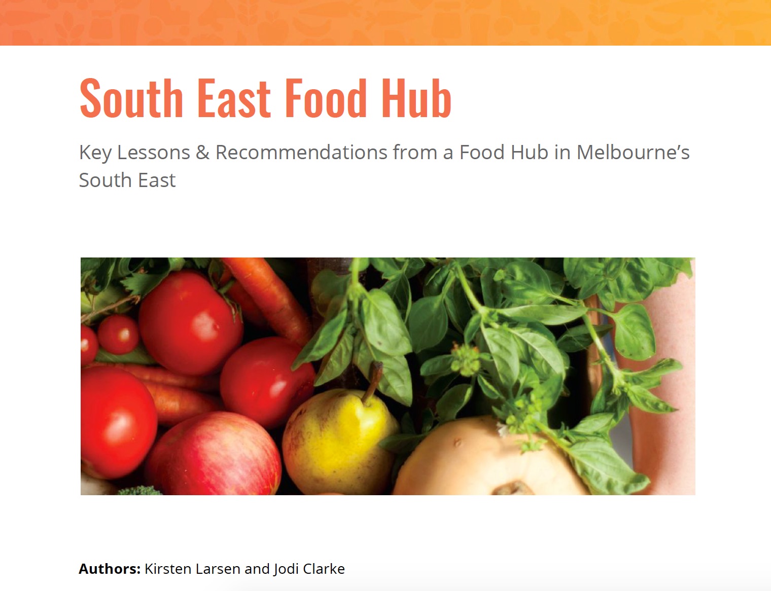 New report released - lessons from running a food hub - Open Food ...
